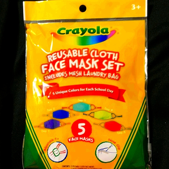 Crayola | Accessories | Bogo New Crayola Reusable Cloth Face Mask ...